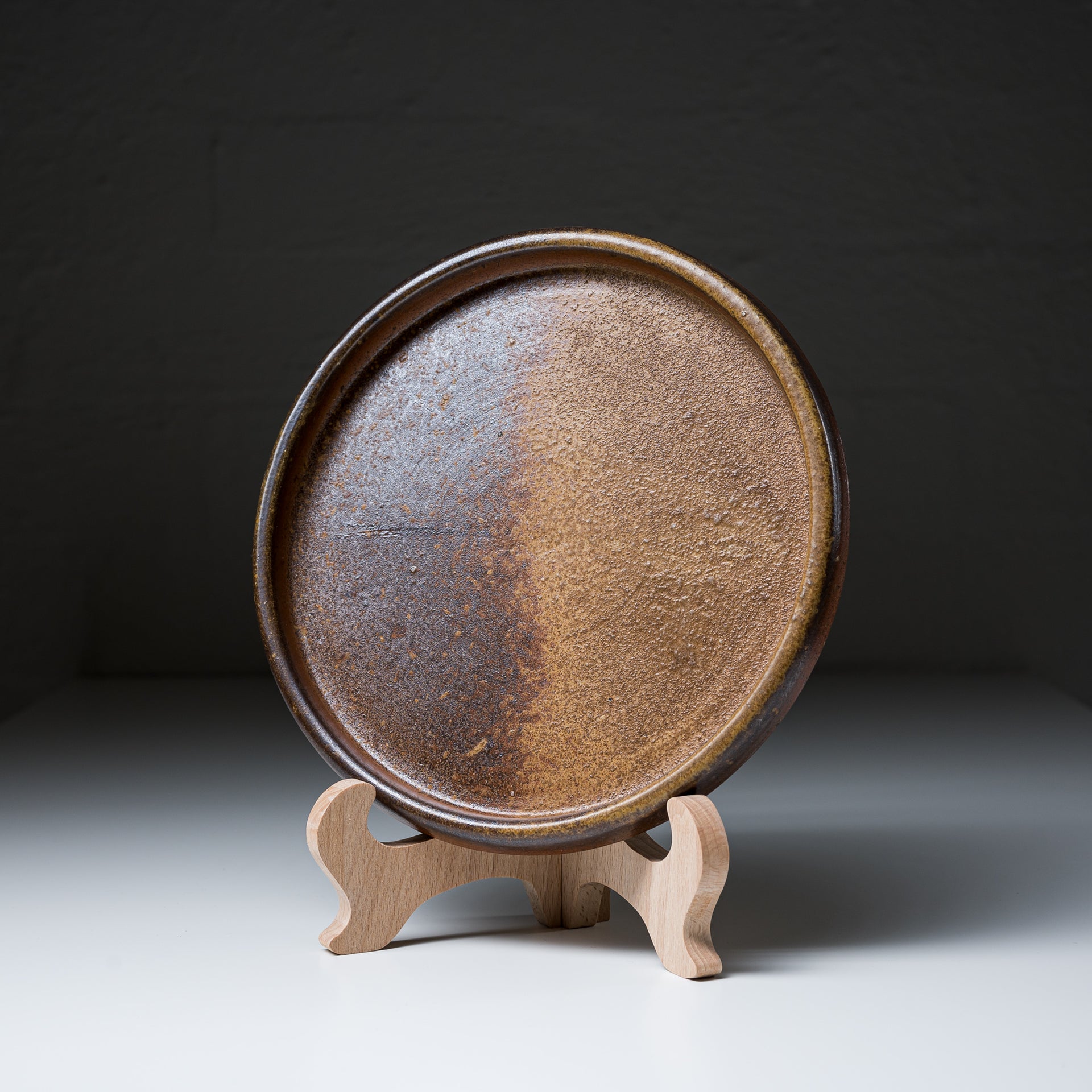 Bizen Pottery Rim Plate - Goma / 備前焼 リム皿 | Crafted In Japan – Osara ...