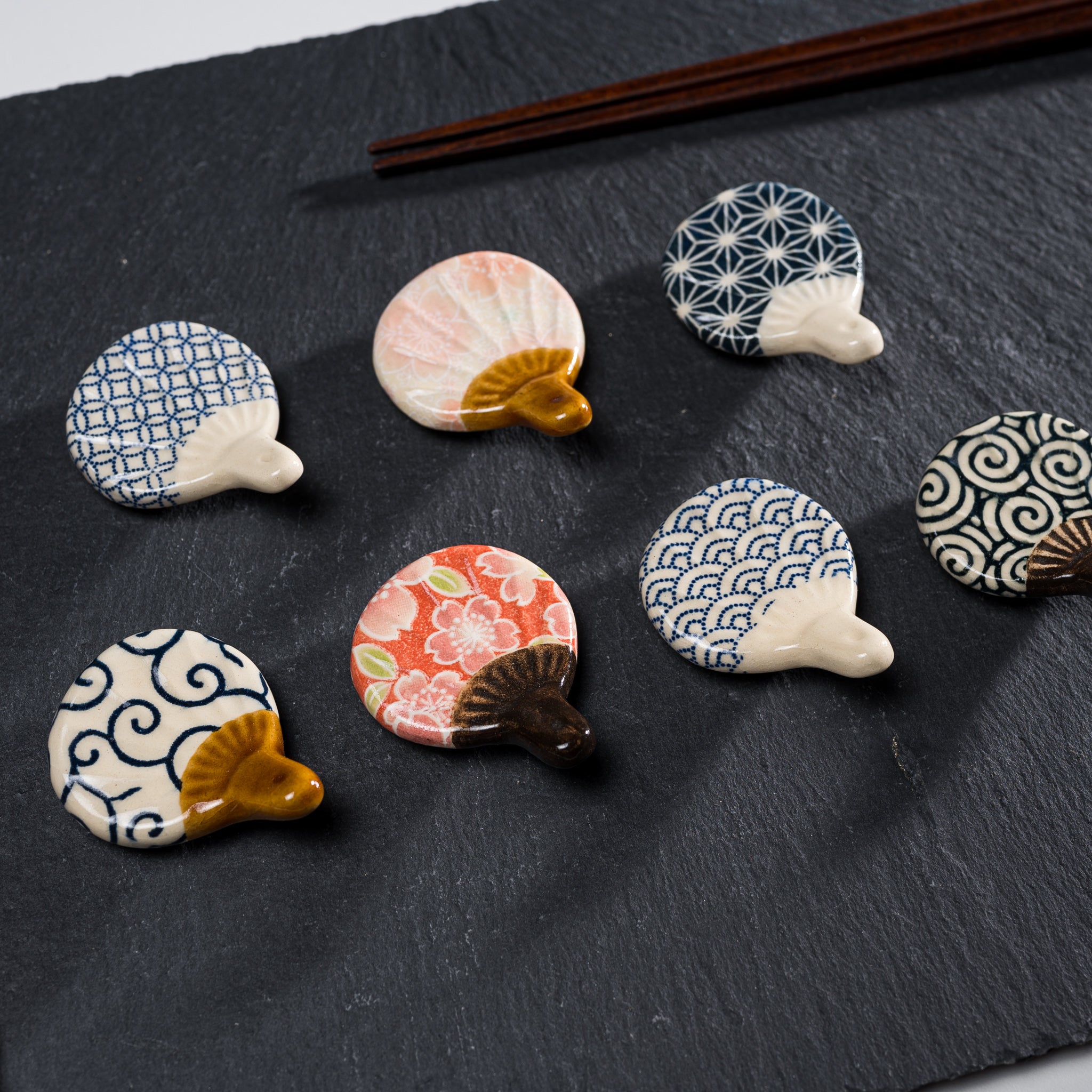 Japanese Fan Chopstick Rest - 7 Choices | Osara - Crafted In Japan ...