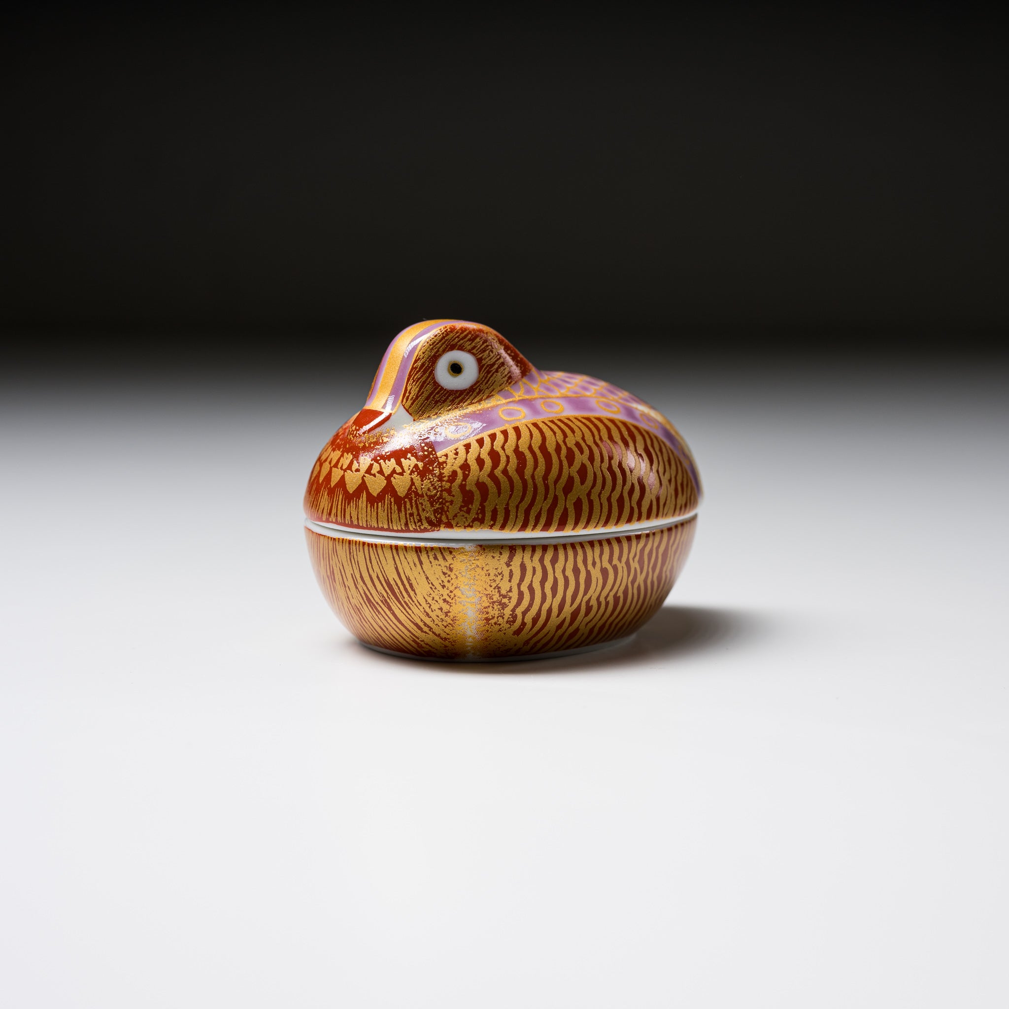 Arita Ware Mandarin Duck Condiment Container - Female / おしどり珍味入れ 雌 ...