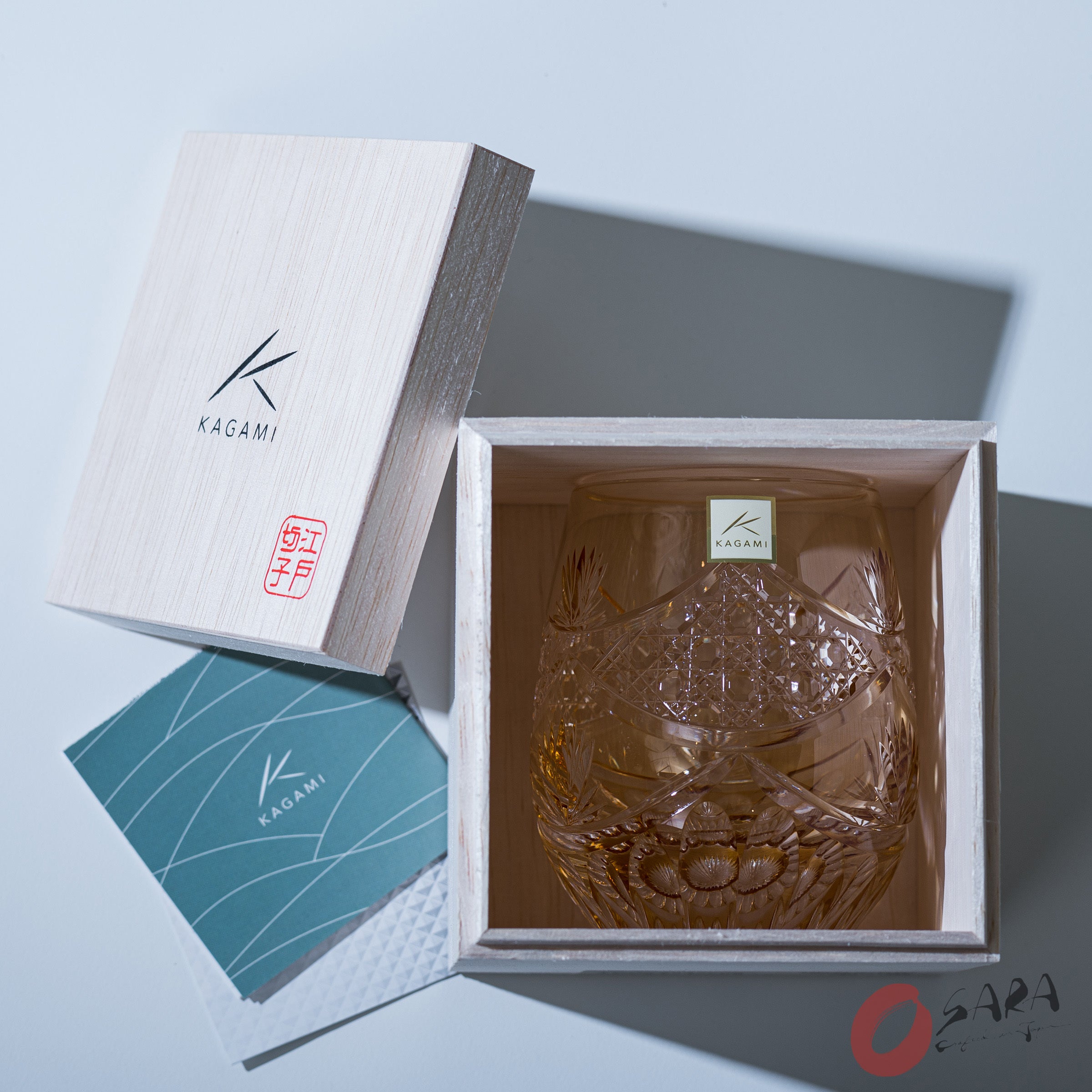 KAGAMI Crystal Premium Rock Glass - Evening Calm / 夕凪 – Osara Australia