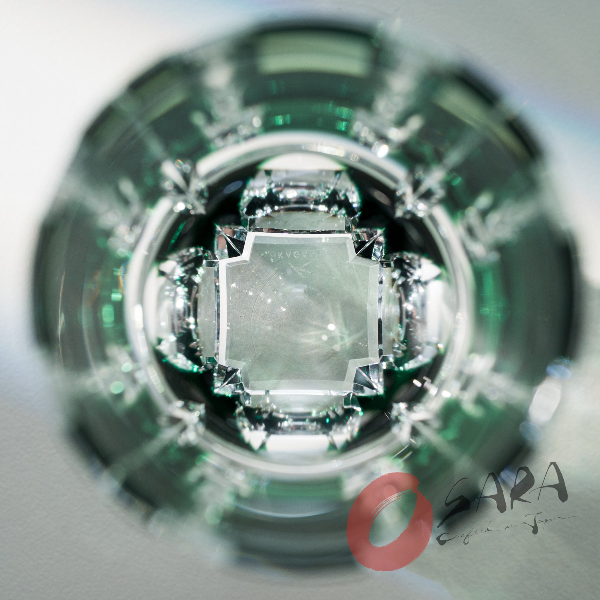 KAGAMI Crystal Edo-Kiriko Sake Set - Bamboo / 竹の膳 | Osara Australia