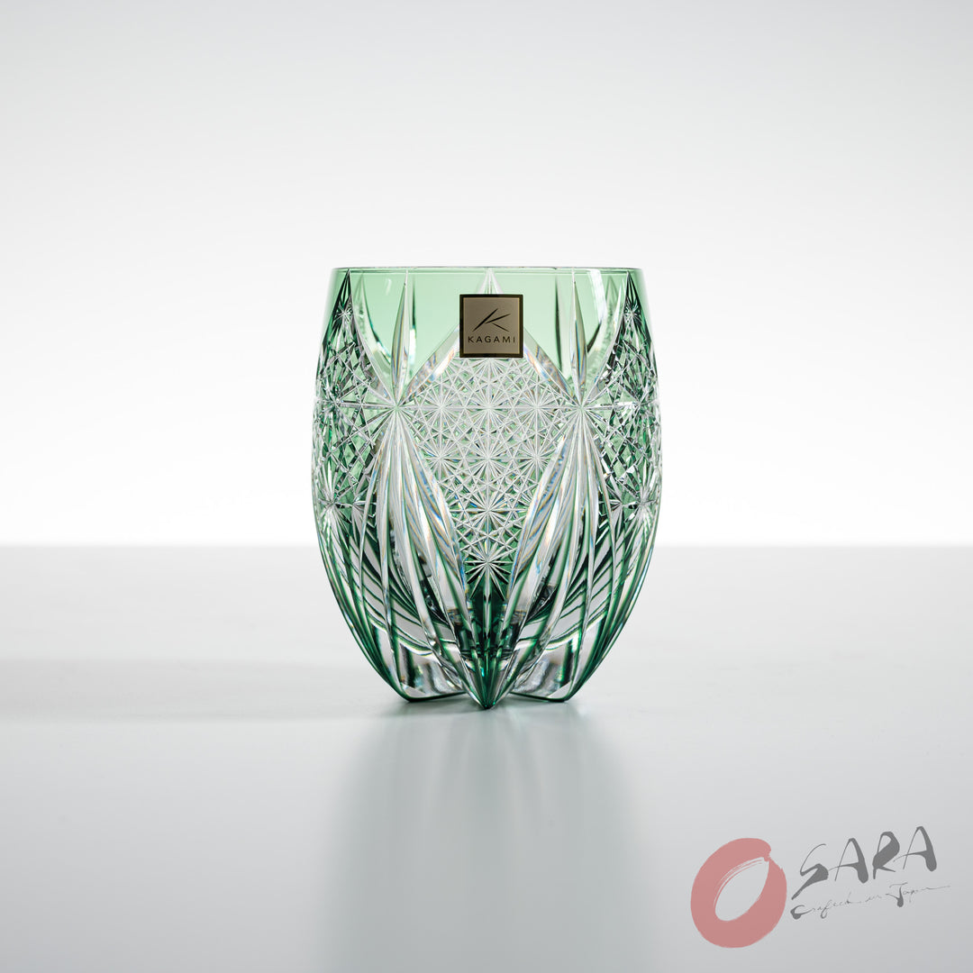KAGAMI Crystal Round Rock Glass - Subaru Green / 昴 – Osara Australia