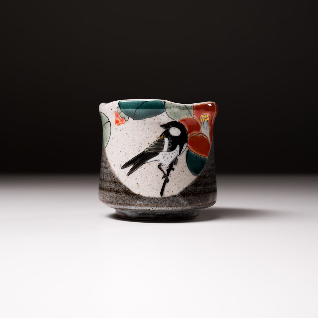 Kutani ware Japanese Yunomi Tea Cup - Chickadee / 九谷焼 湯呑み – Osara Australia