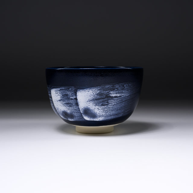 Kyo Kiyomizu Ware Handmade Matcha Bowl - White Hakeme/ 京焼・清水焼き 抹茶碗 ...