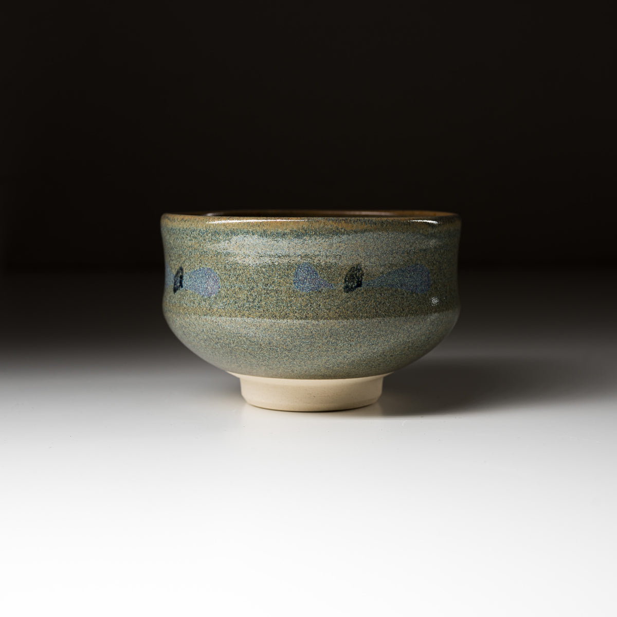 Kyo Kiyomizu Ware Handmade Matcha Bowl - Grey Sansai / 京焼・清水焼き 抹茶碗 ...
