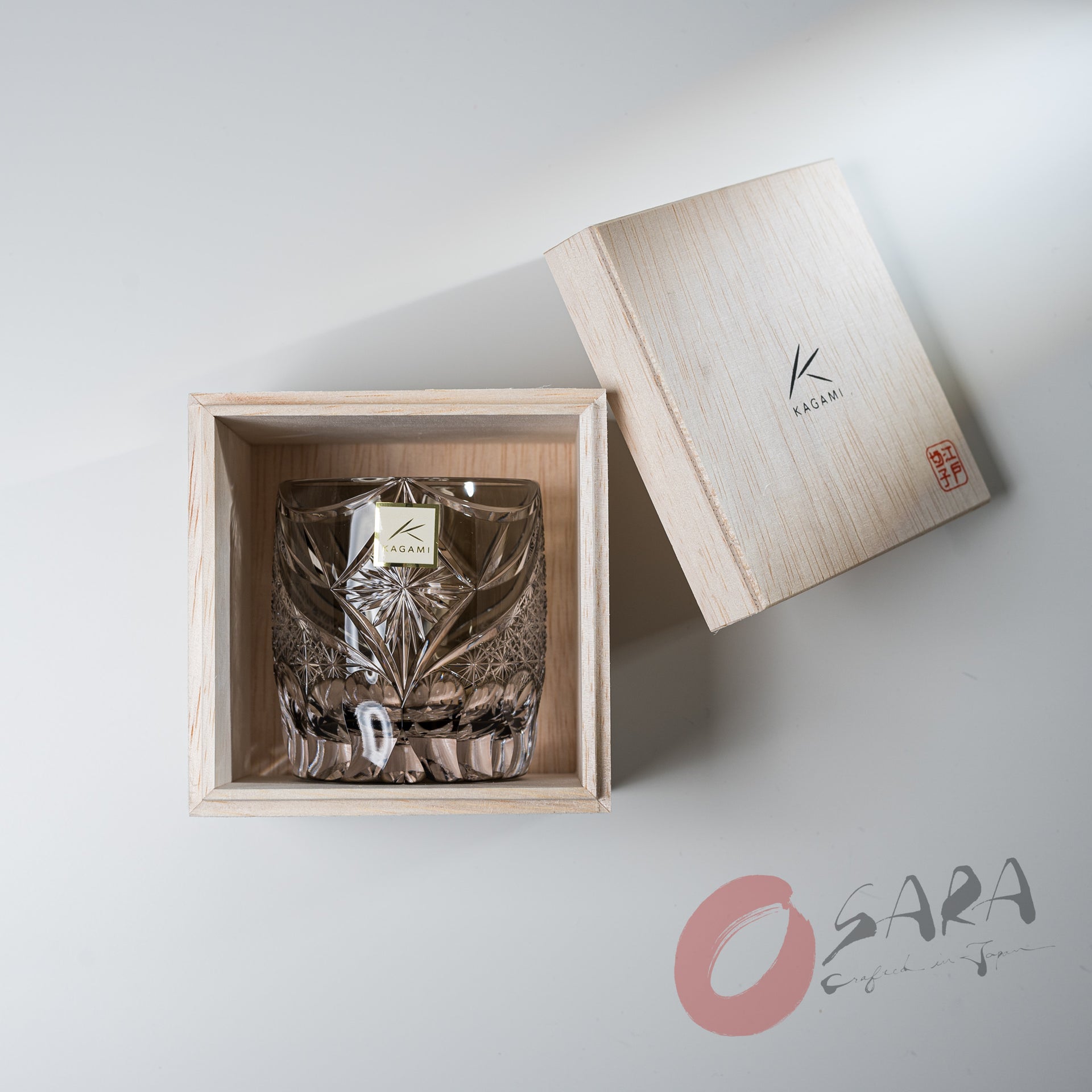KAGAMI Crystal Multilayer Coloured Sake Glass - Keiunkai / 慶雲海 - 根本達也 ...