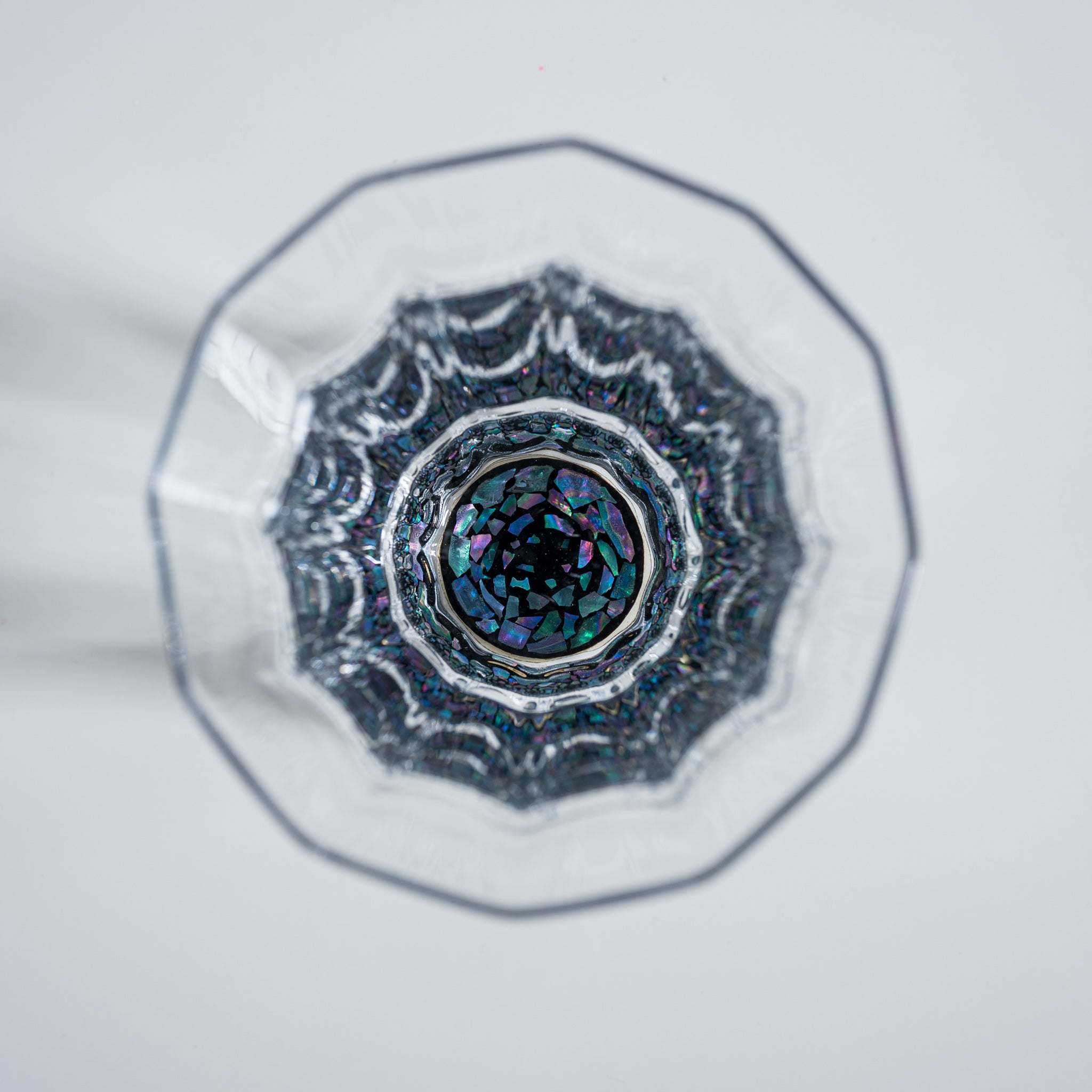 AMANO Lacquer Mother-of-Pearl Sake Glass - Stardust 150 ml / 天野漆器 螺鈿ガラ ...