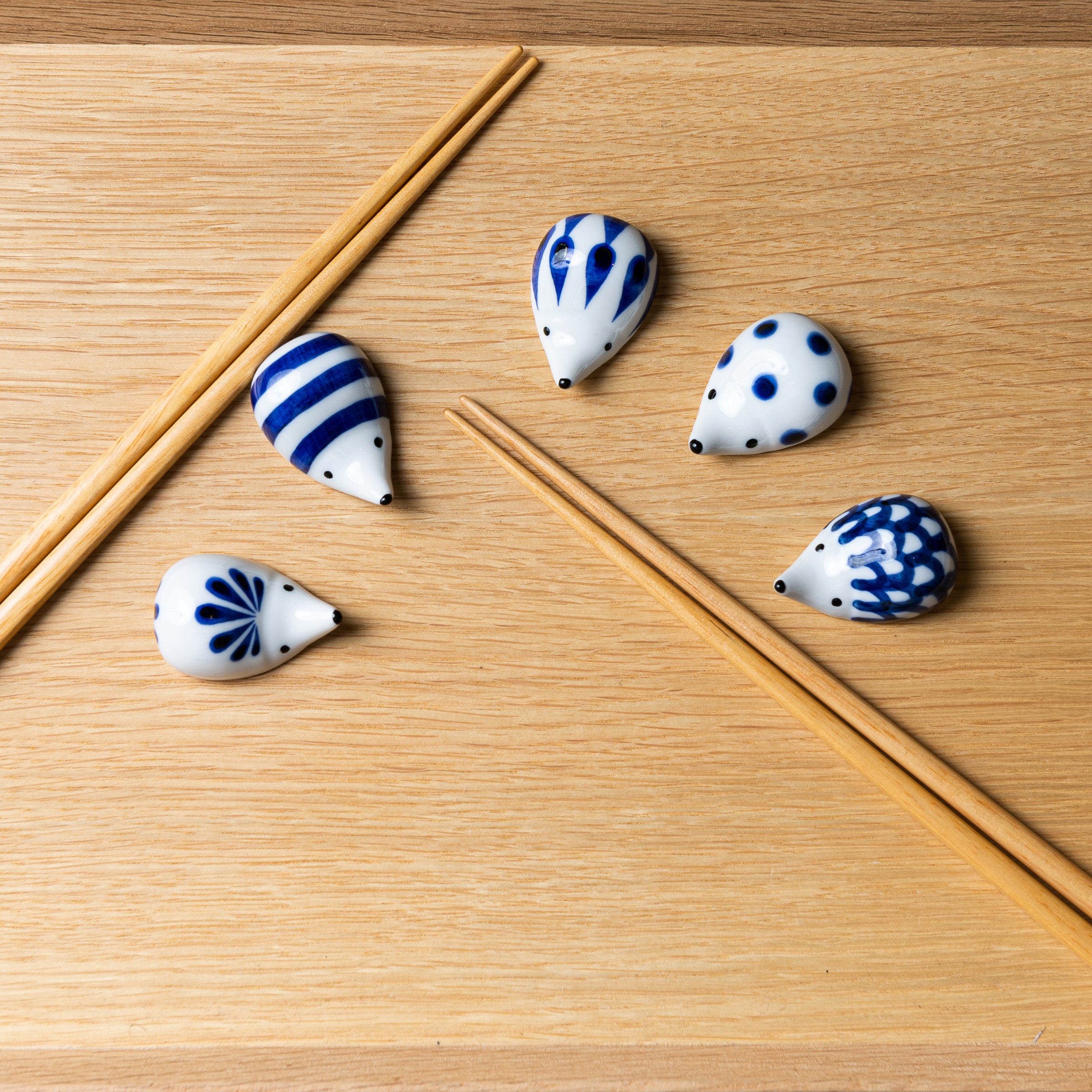Handmade Hedgehog Chopstick Rest - 5 Patterns | Crafted in Japan ...
