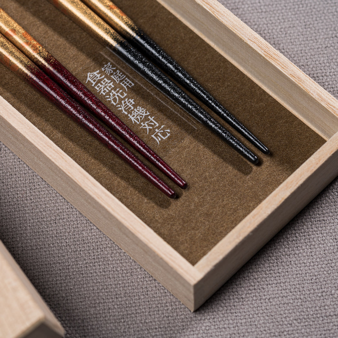 Japanese Chopstick Gift Set - Gold Sakura | Osara - Crafted In Japan ...
