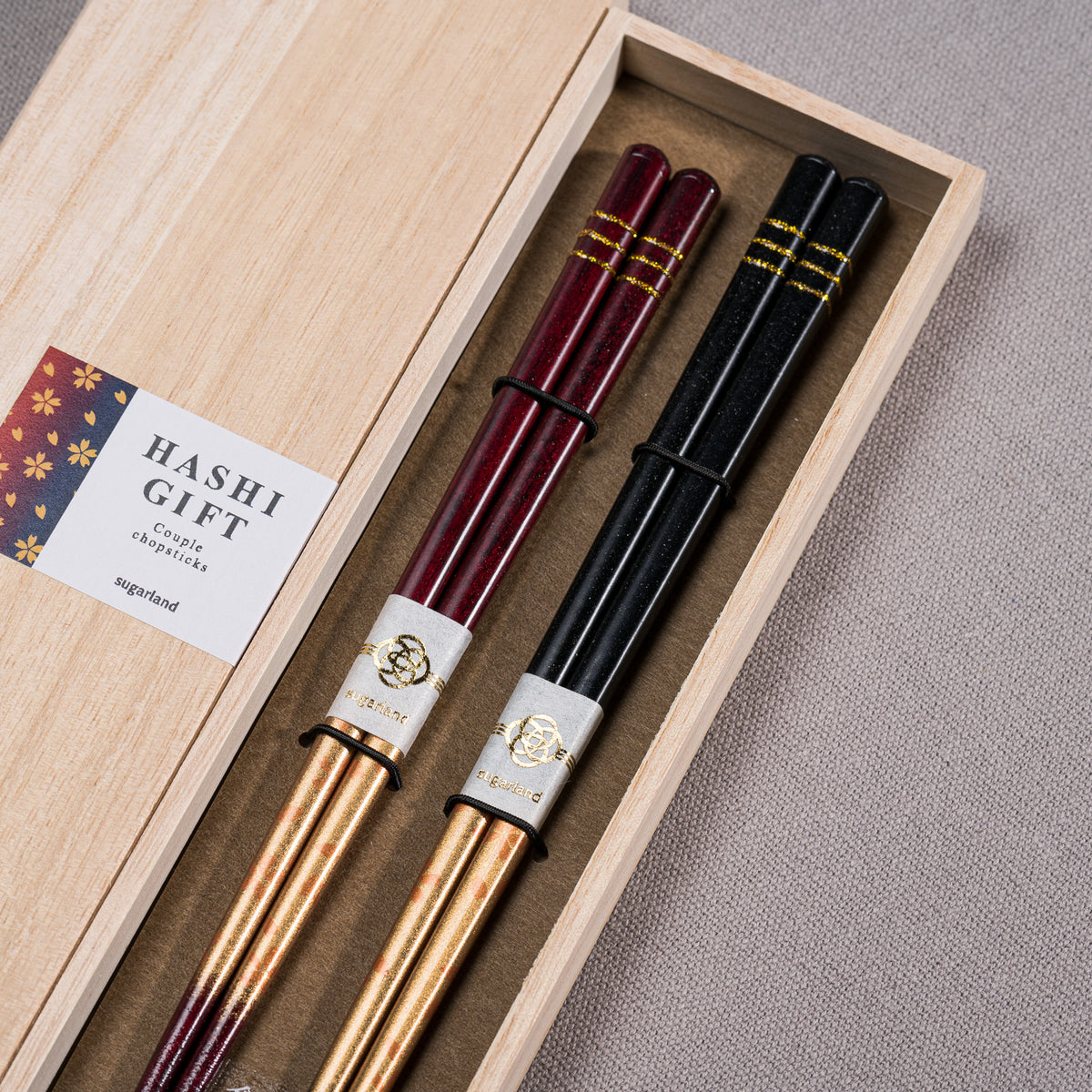 Japanese Chopstick Gift Set - Gold Sakura | Osara - Crafted In Japan ...