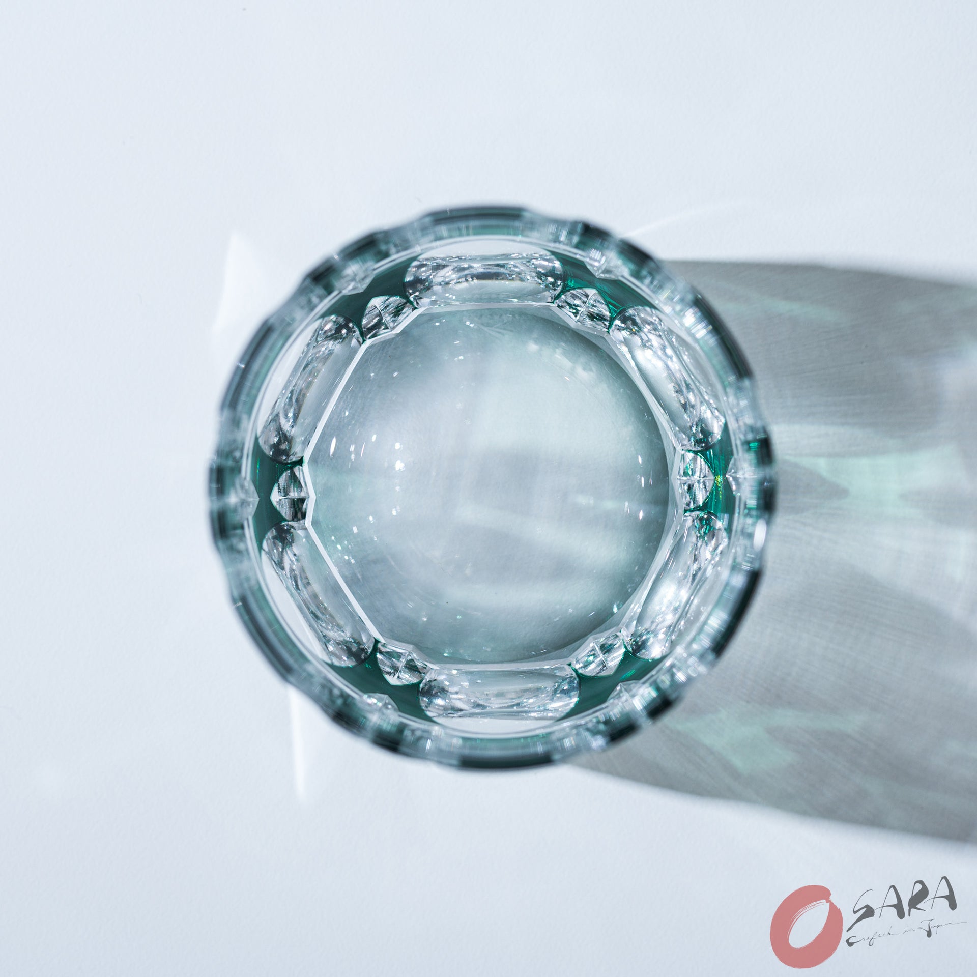 KAGAMI Crystal Edo-Kiriko Rock Glass - Bamboo / 竹の膳 – Osara Australia